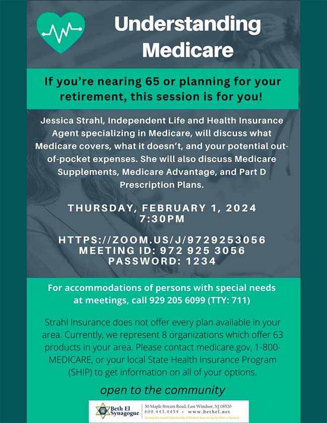 Upcoming Events | Beth El Synagogue